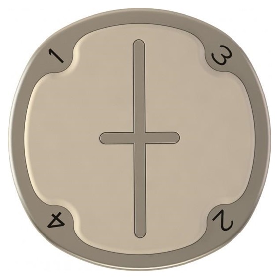 Pitchfix biały multi-marker chip + marker | Golf Brothers.pl