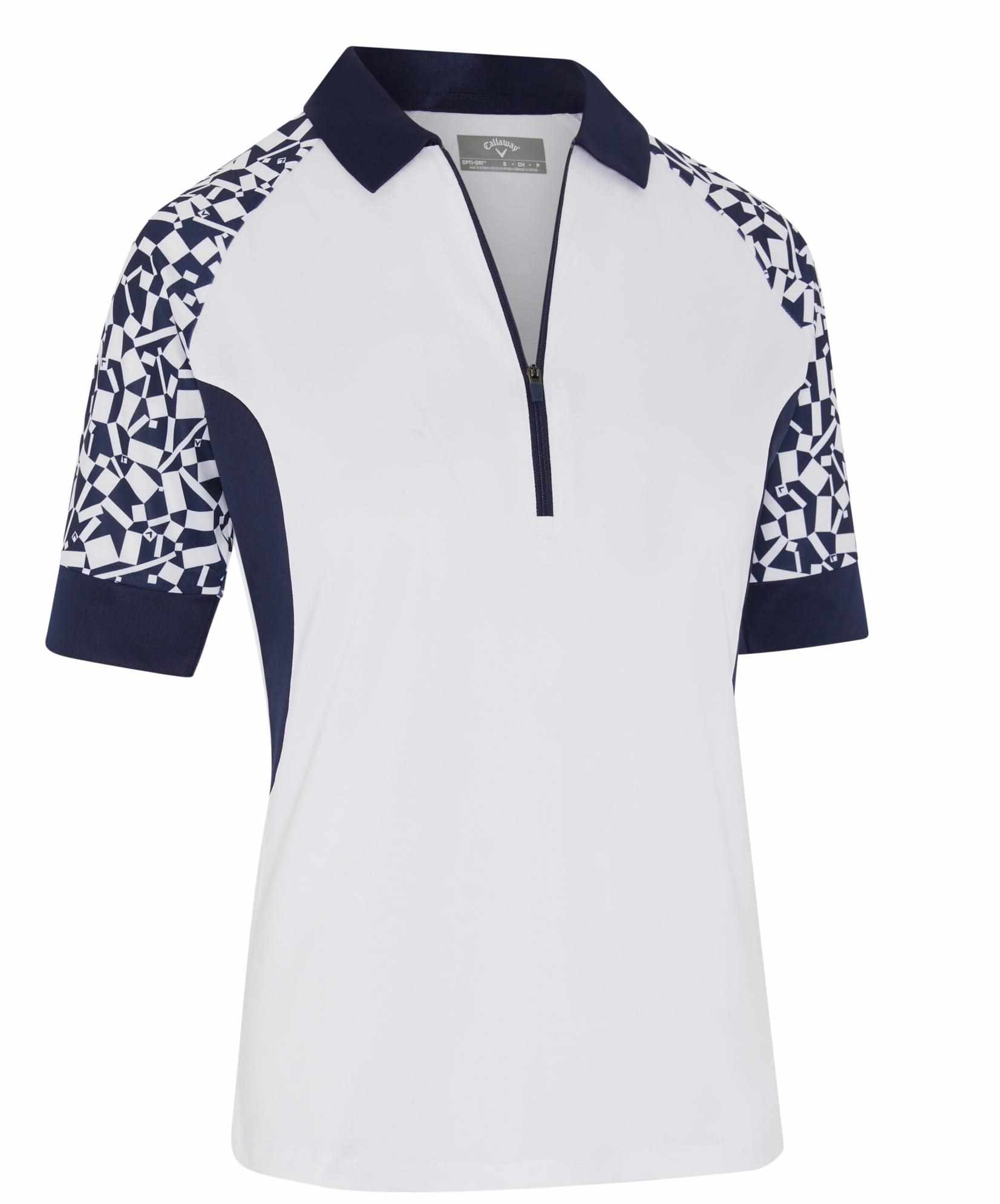 Callaway Tonal Heather damskie polo, białe | Golf Brothers.pl