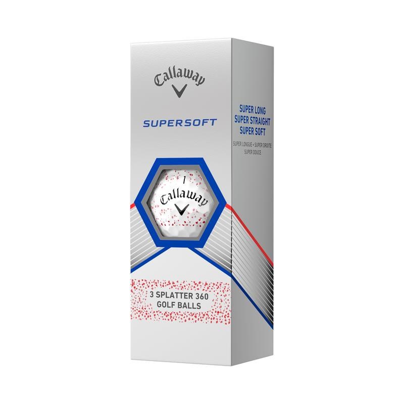 Callaway Supersoft Splatter 360 Red piłki golfowe | Golf Brothers.pl