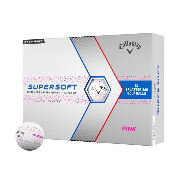 Callaway Supersoft Splatter 360 Pink piłki golfowe | Golf Brothers.pl