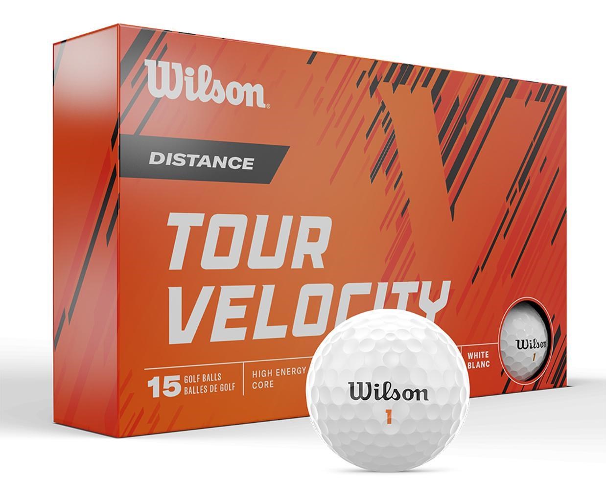 Wilson Tour Velocity Distance piłki golfowe, 15szt. | Golf Brothers.pl