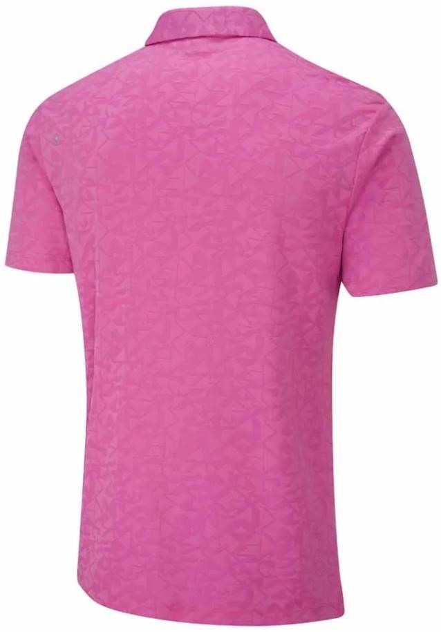 PING Geo Camo męskie polo, ultra pink | Golf Brothers.pl
